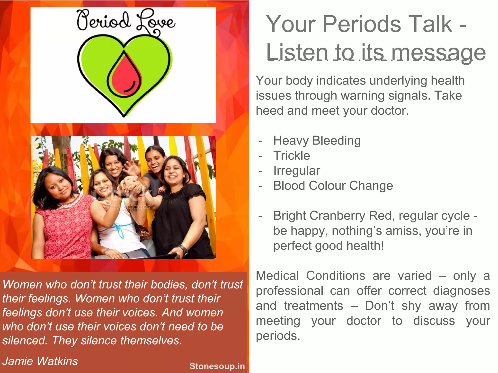 Period love bleed green volunteers 25 may | PDF