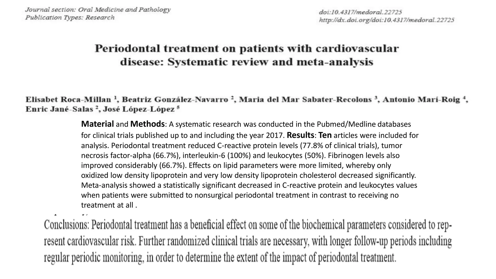 Periodontal medicine | PDF