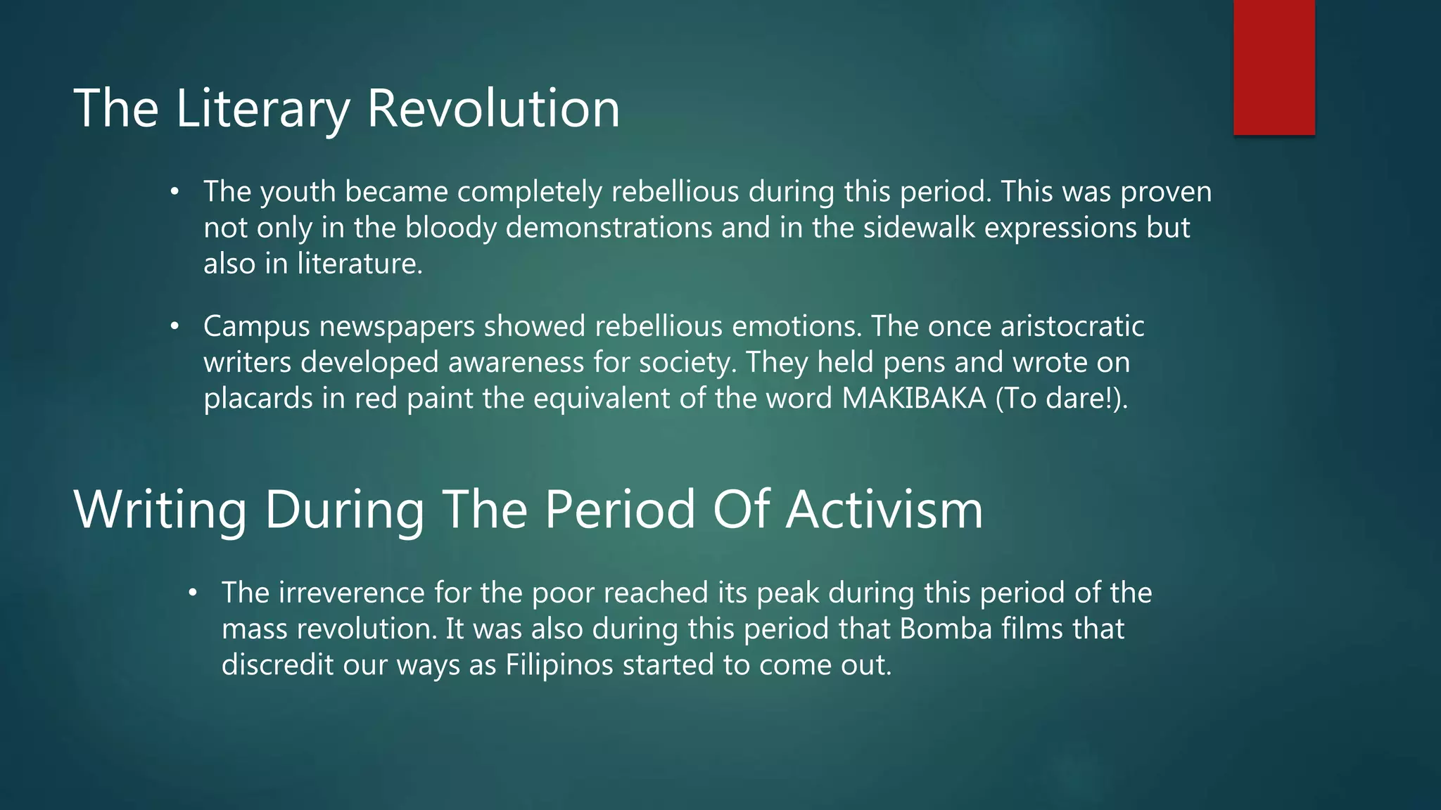 Period of activism (1970 1972) | PPTX