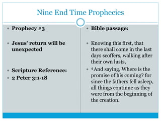 Period of Spiritual Instruction introduction to Eschatology | PPTX