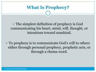 Period of spiritual instruction realms of the prophetic | PPT