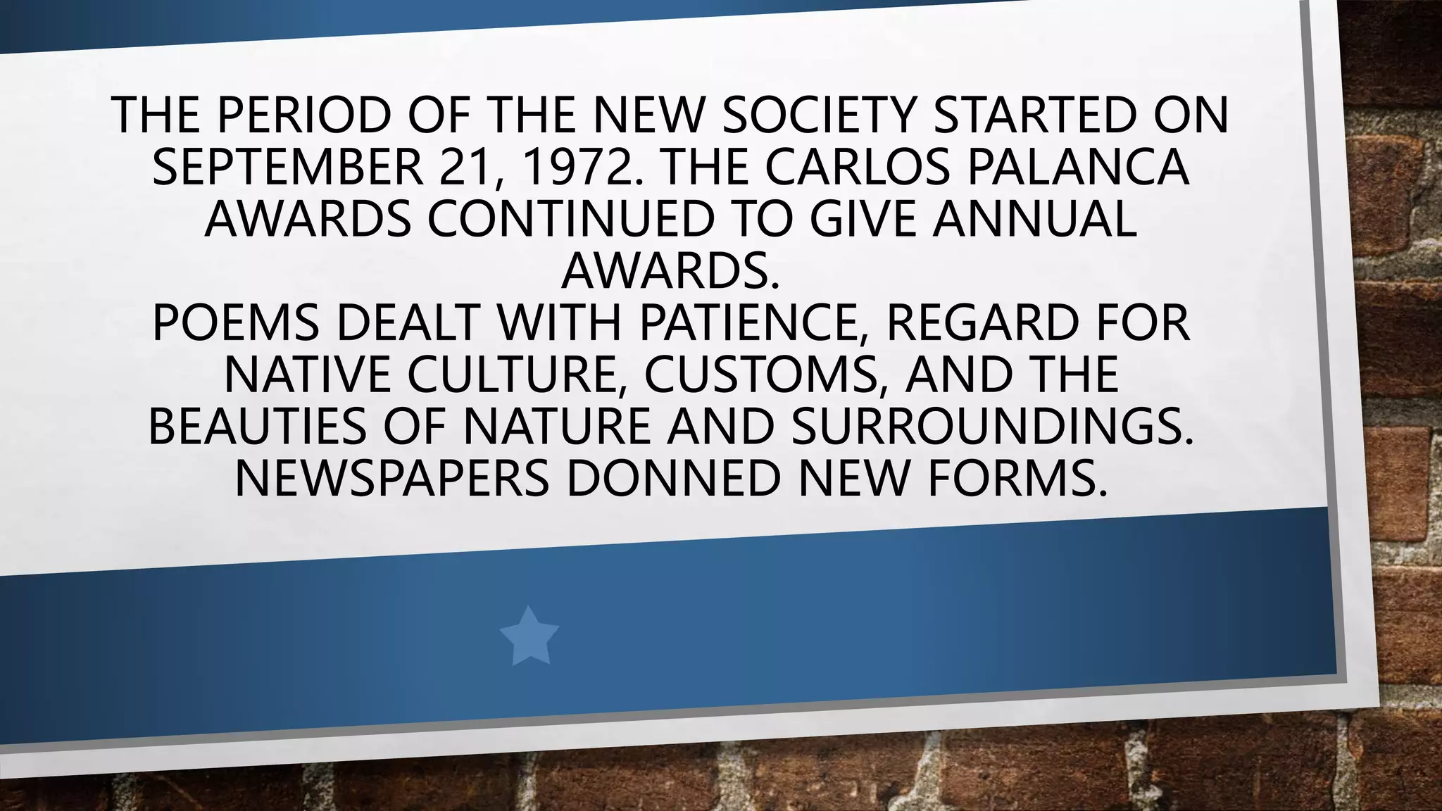 PERIOD OF THE NEW SOCIETY (1972-1980.pptx
