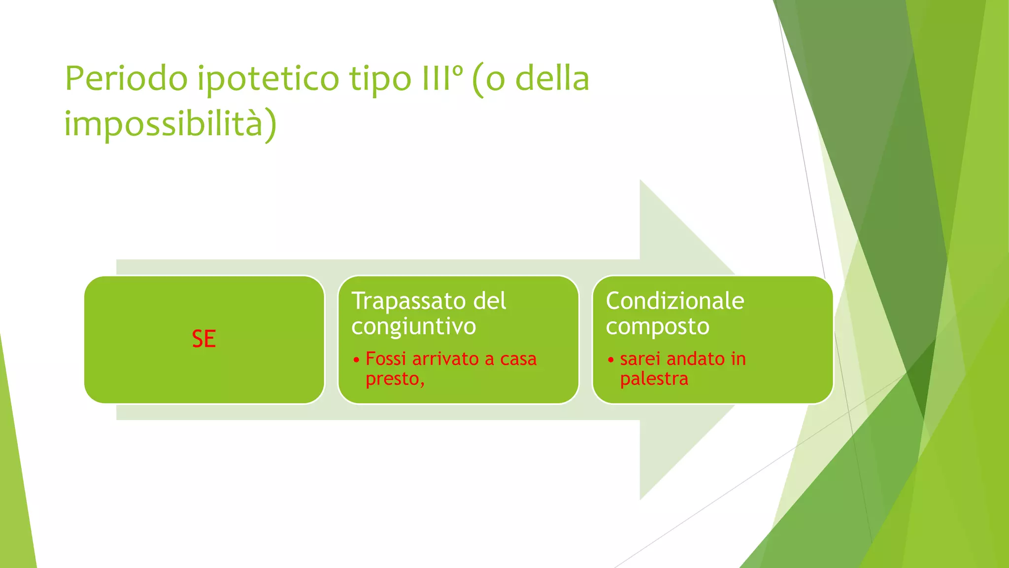 Periodo ipotetico schema riassuntivo | PPT