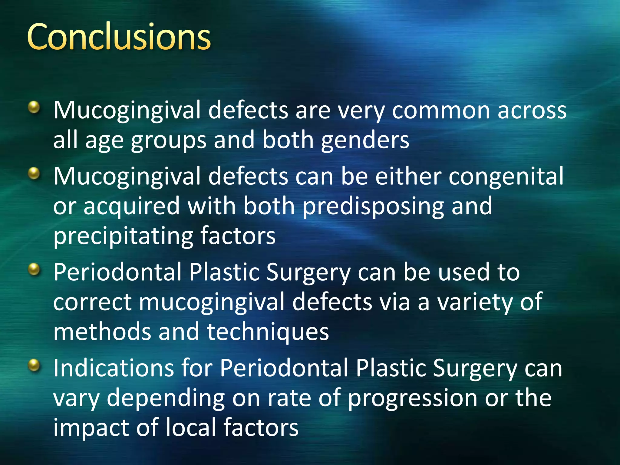 Periodontal plastic surgery | PPTX