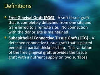 Periodontal plastic surgery | PPTX