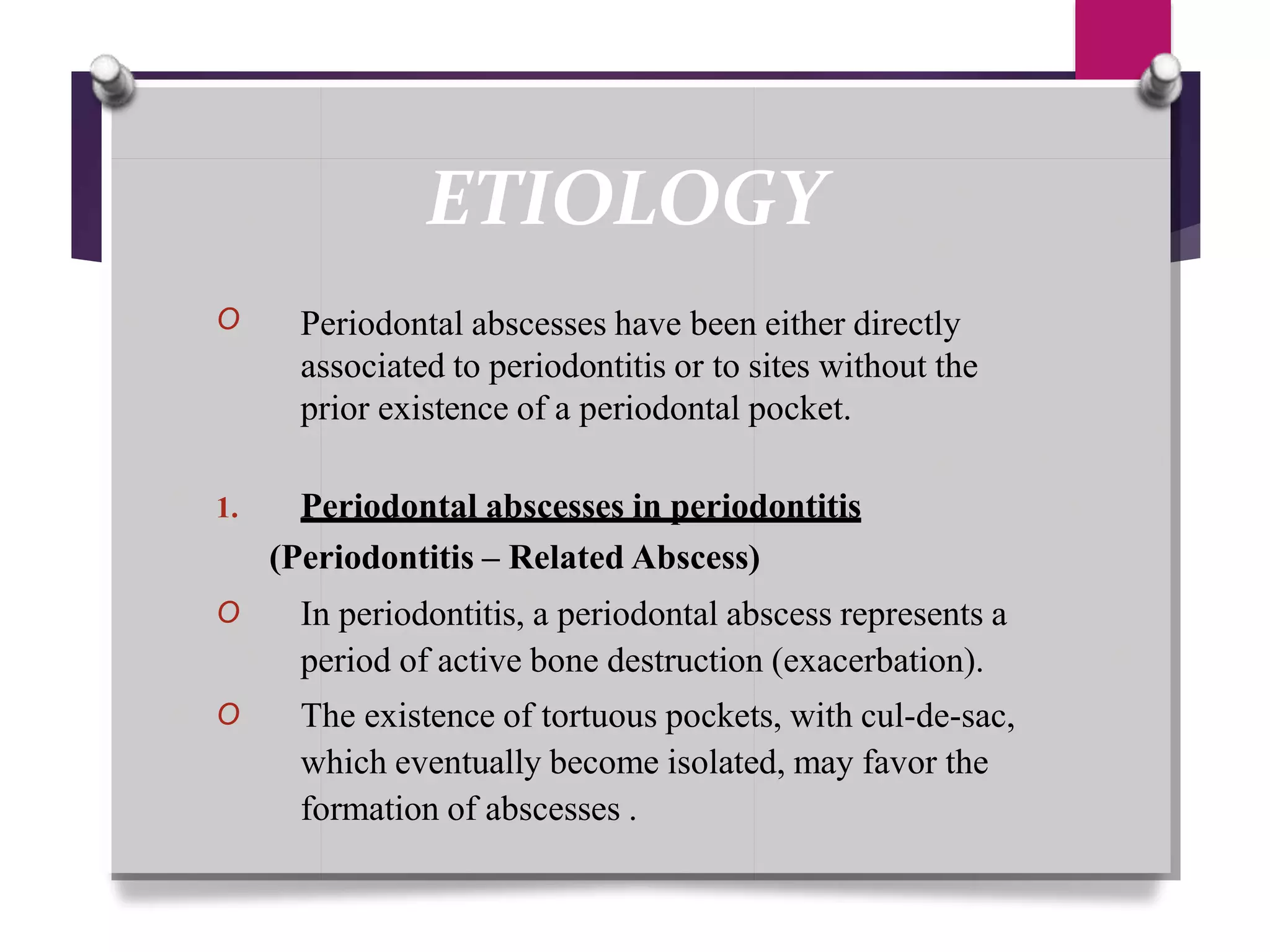 Periodontal abscess | PPTX