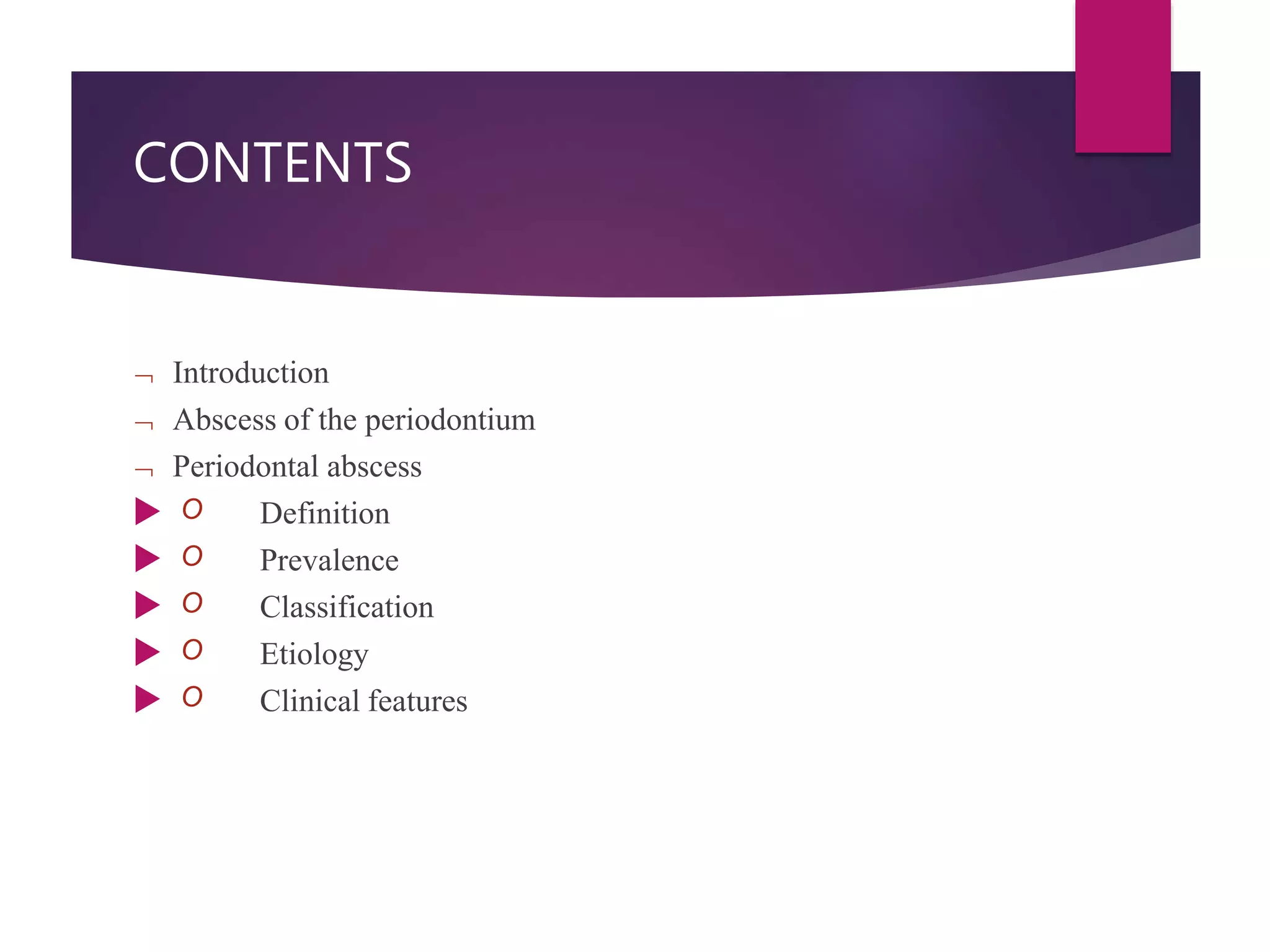 Periodontal abscess | PPTX