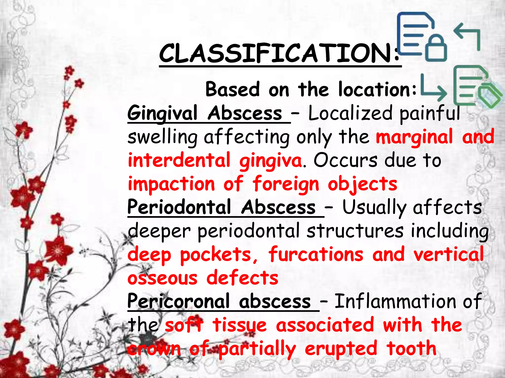 Periodontal abscess | PPTX