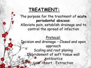Periodontal abscess | PPTX