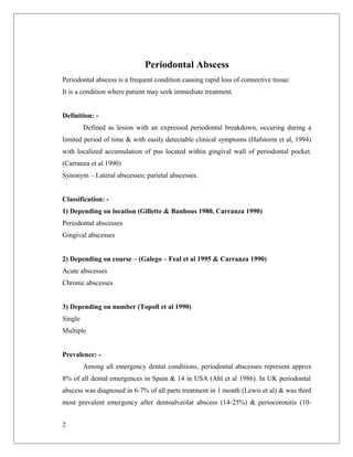 Periodontal abscess 12 | DOC