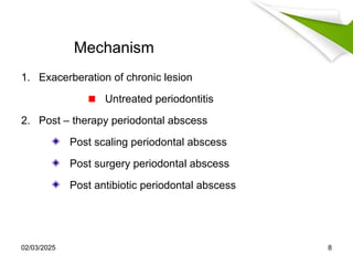 periodontal abscess etiology pathogenesis | PPT