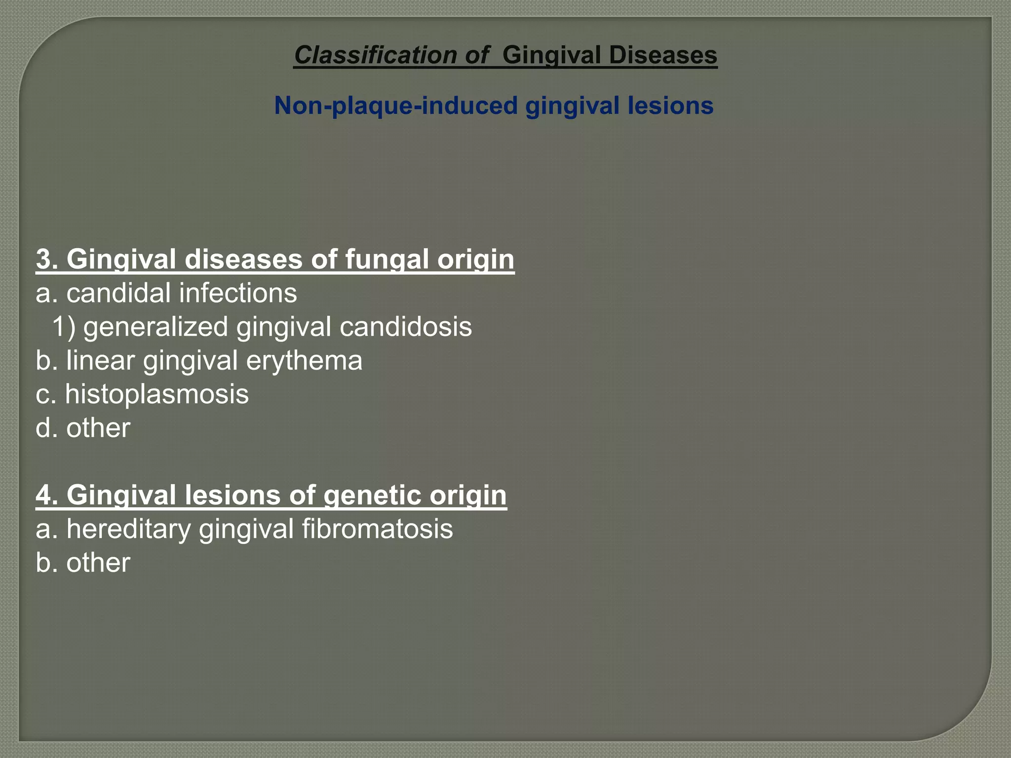 Periodontal Diesase Classification (presentation) | PPTX