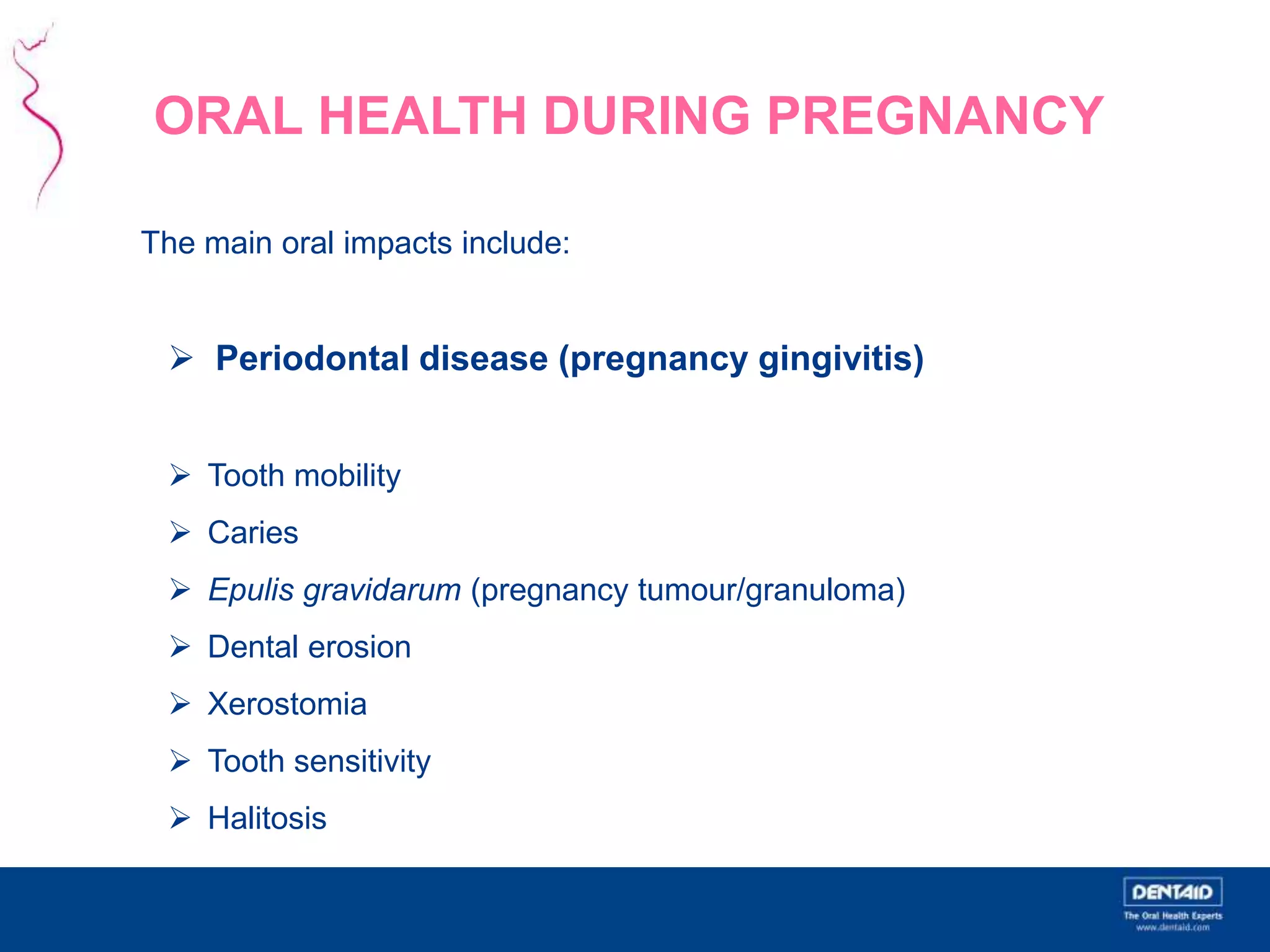 Periodontal disease and pregnancy | PPTX