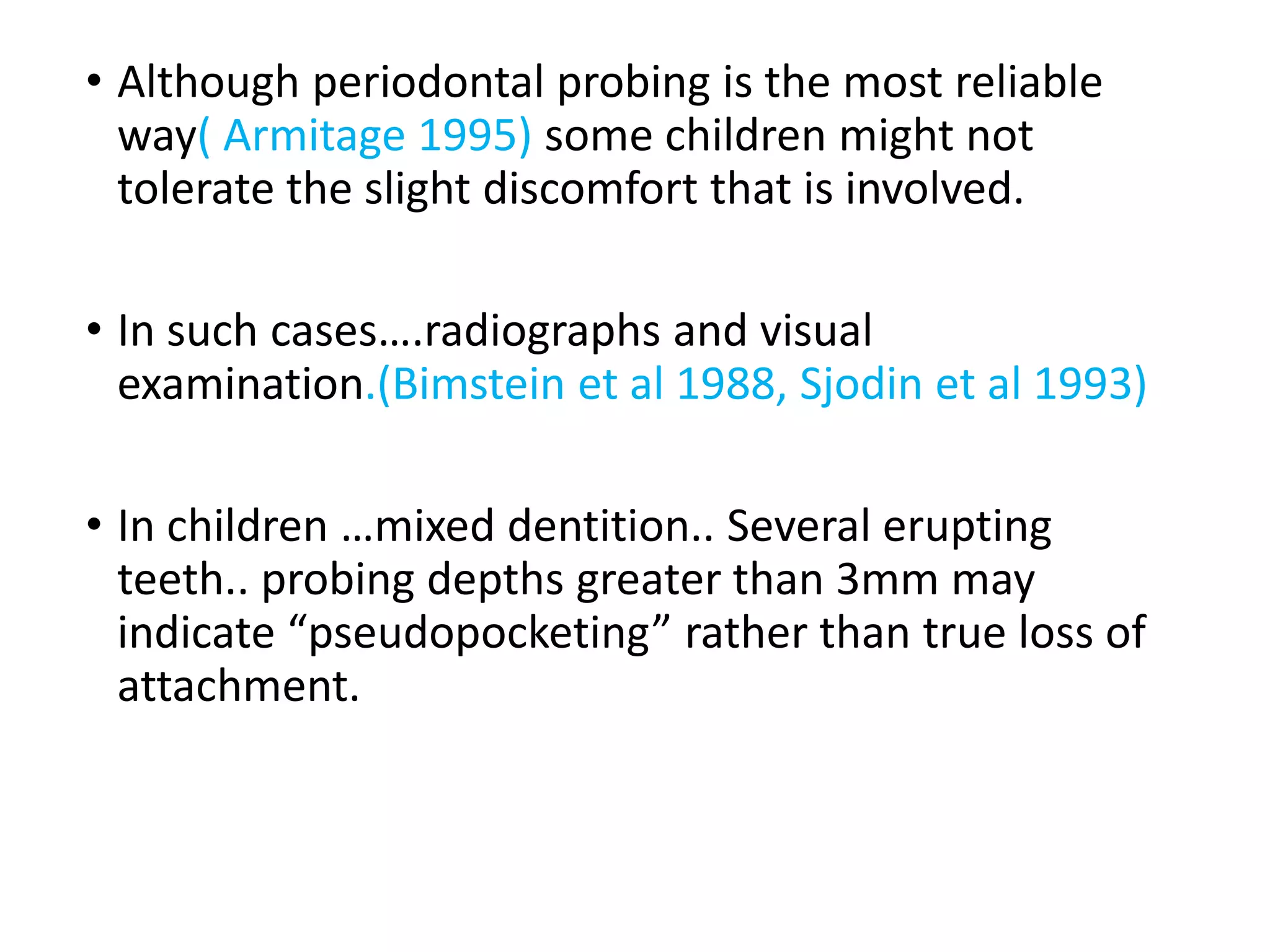 Periodontal disease in children -pedodontics | PPTX