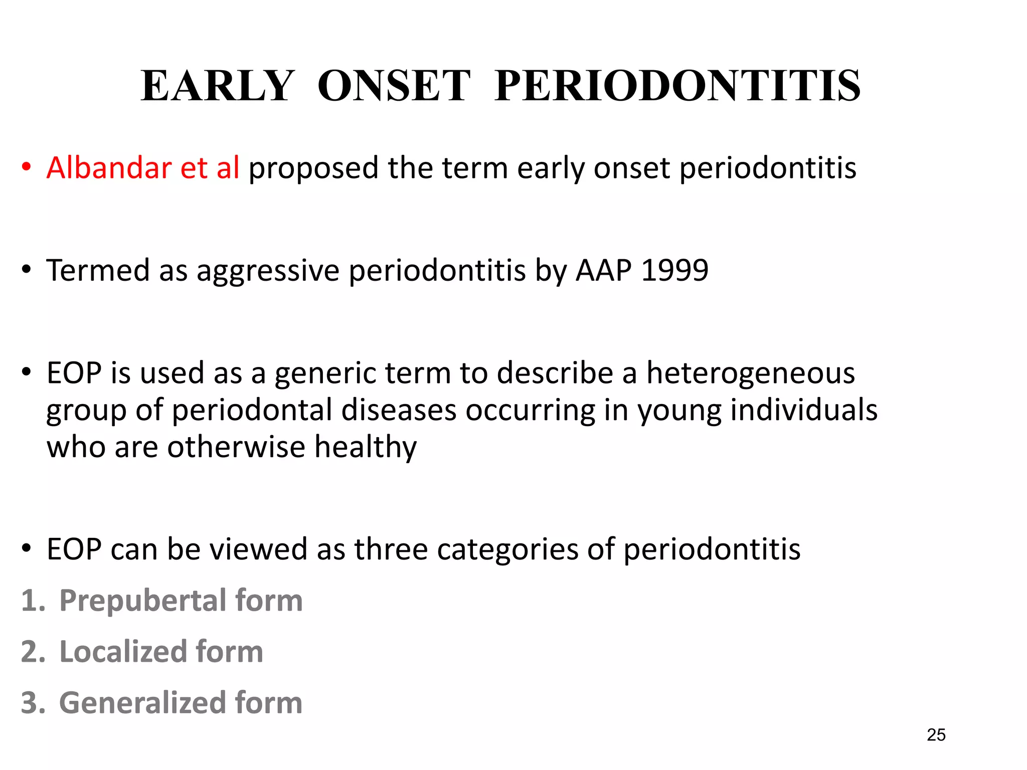 Periodontal disease in children -pedodontics | PPTX