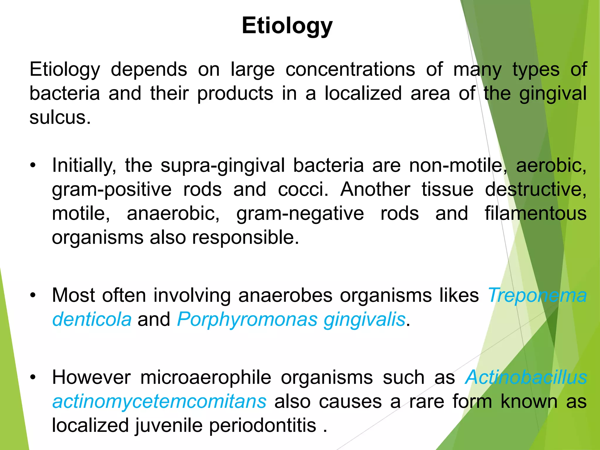 Periodontal diseases | PPTX