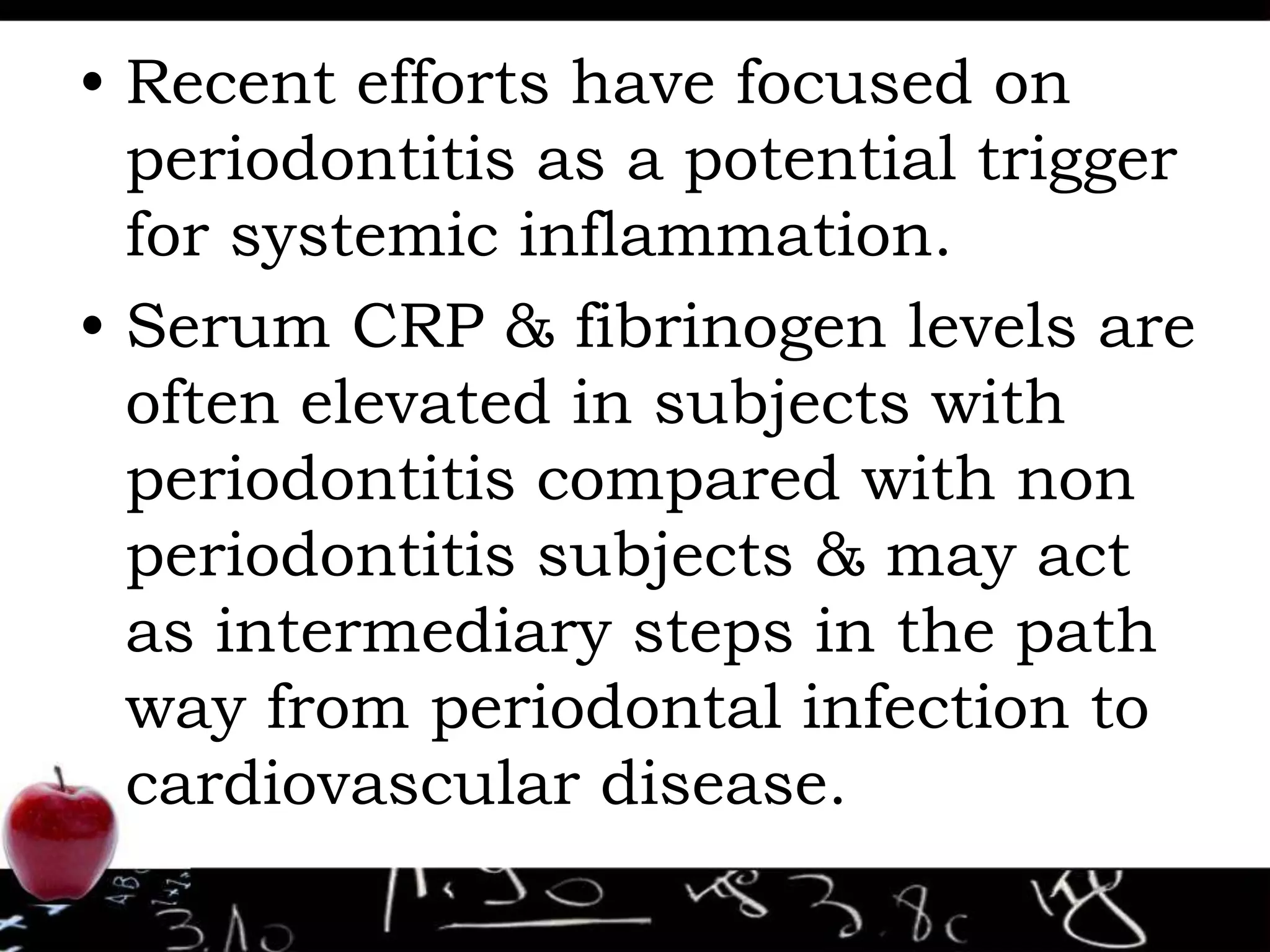 Periodontal diseases & cardiovascular system By Dr Sachin Rathod | PPTX