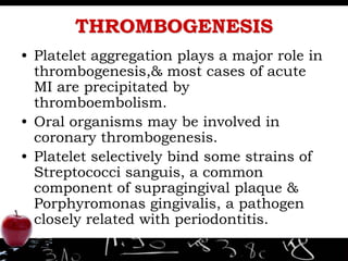 Periodontal diseases & cardiovascular system By Dr Sachin Rathod | PPTX