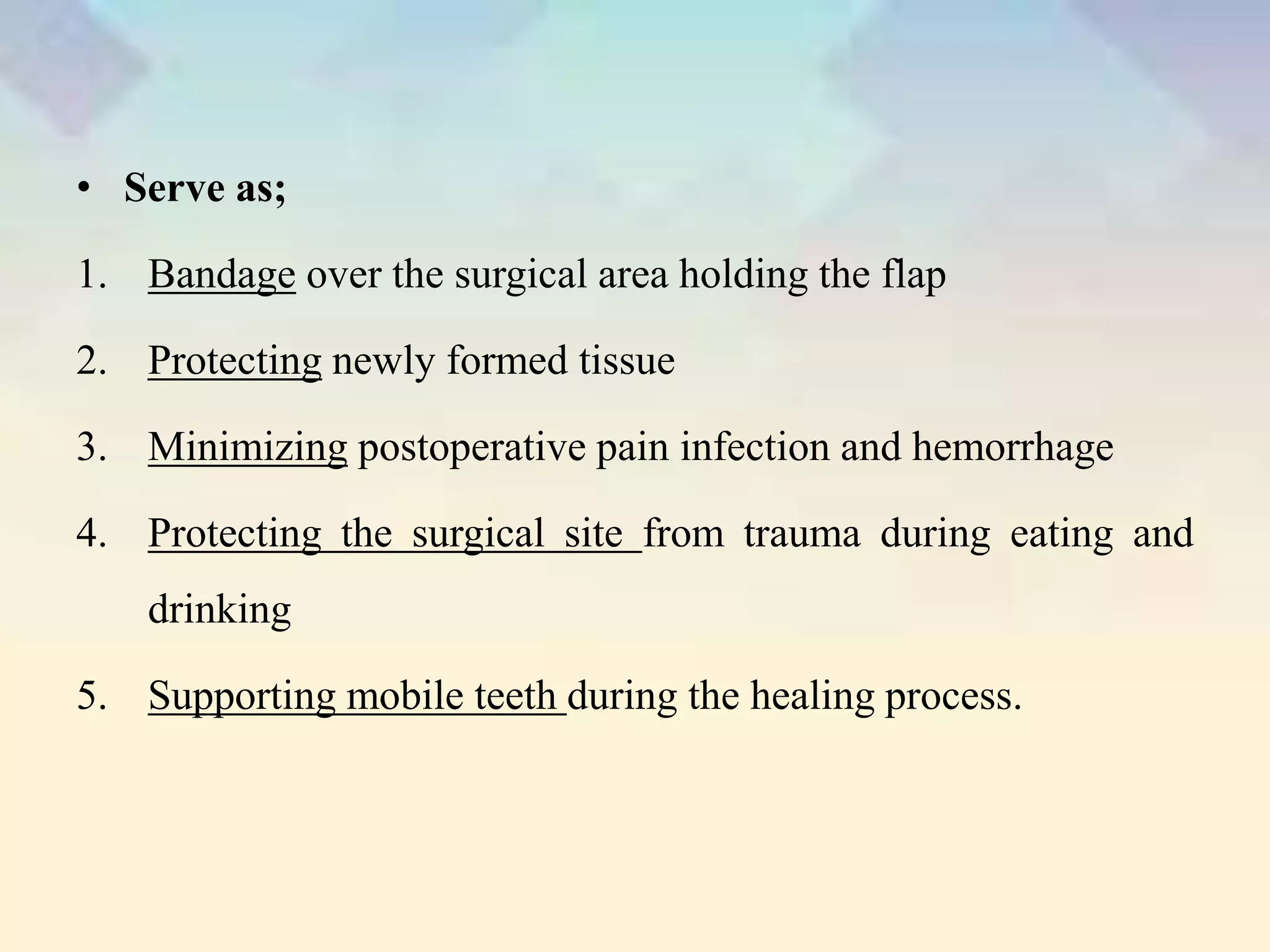 Periodontal dressing | PPTX