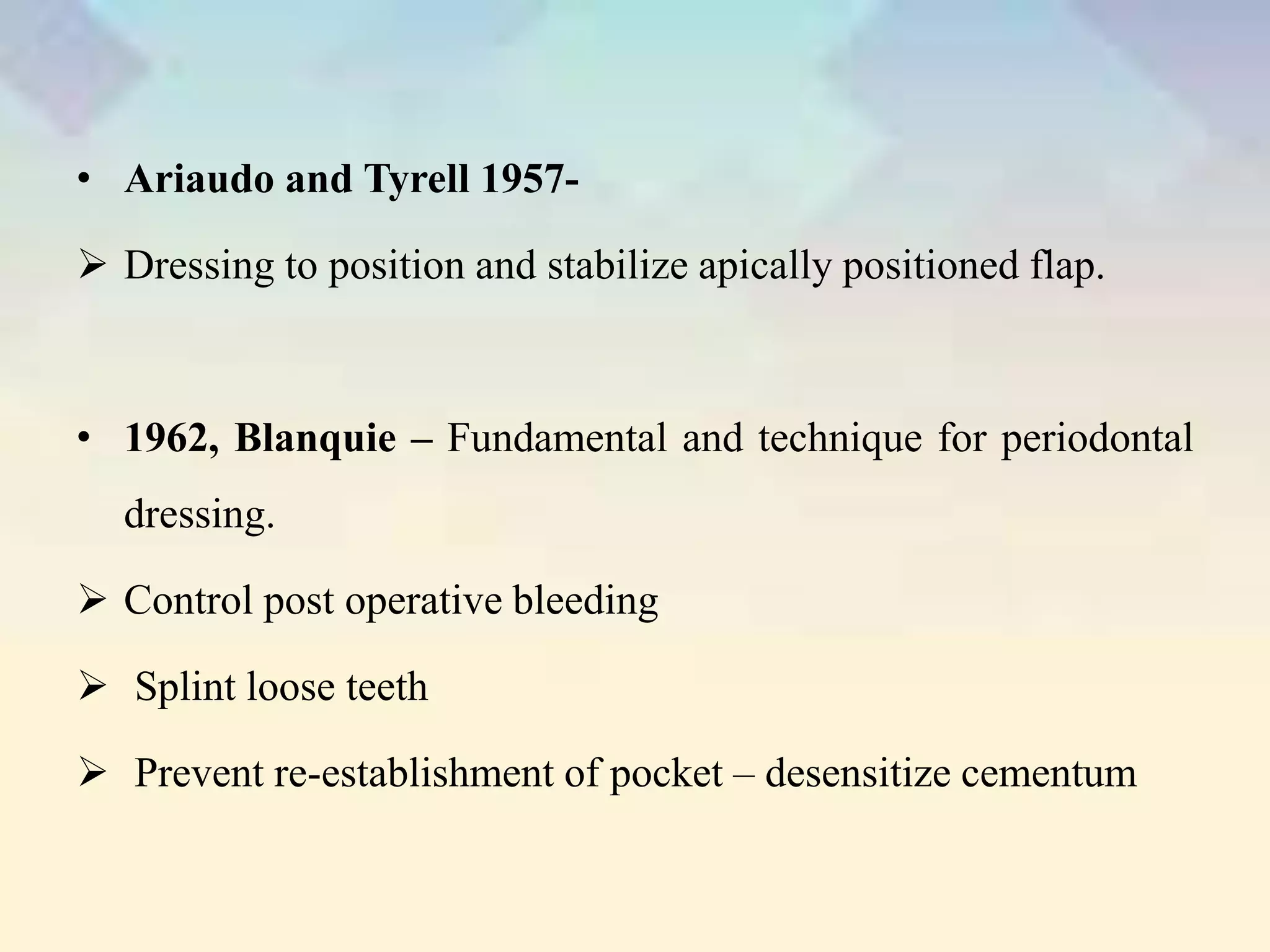 Periodontal dressing | PPTX