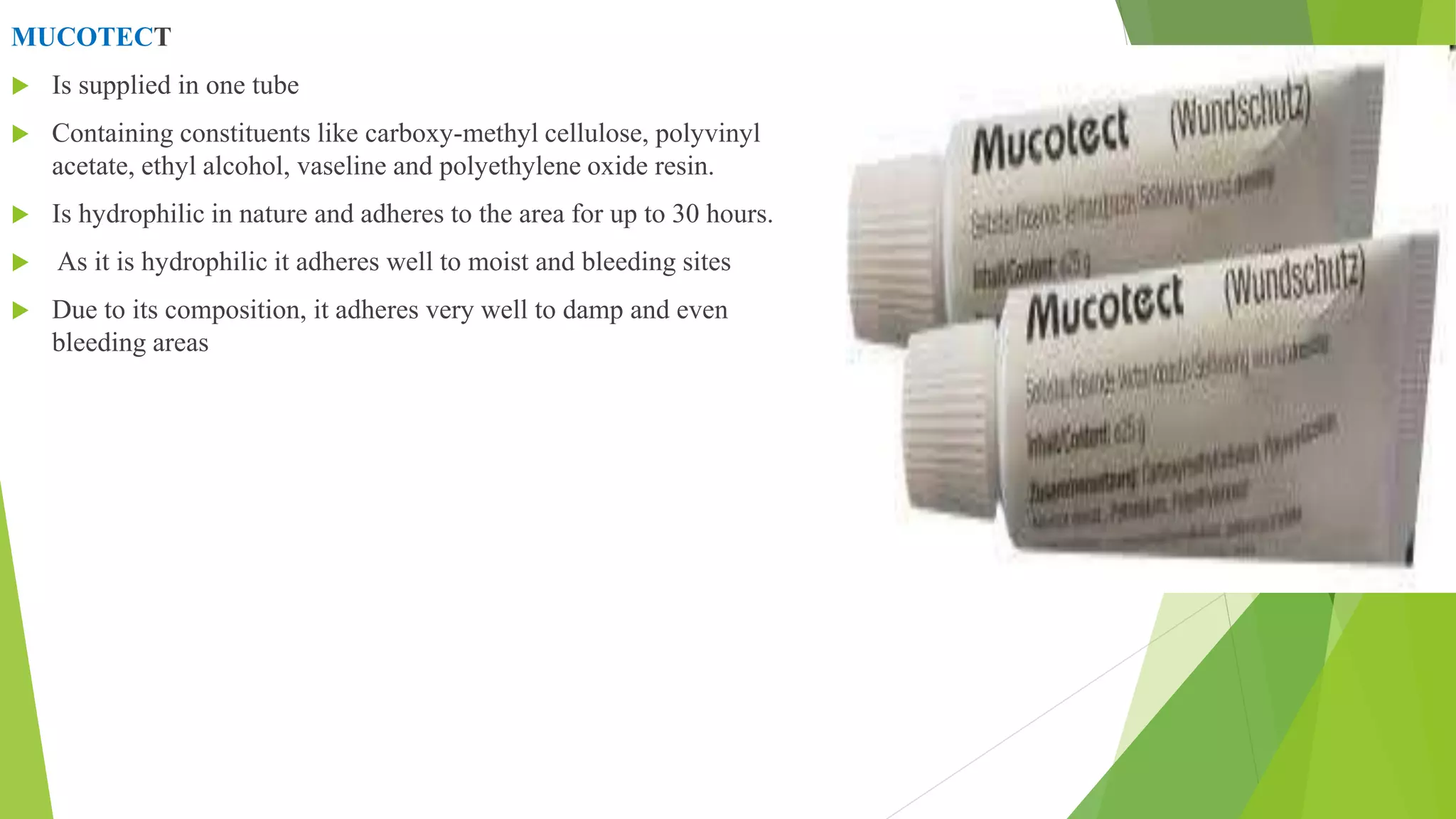 Periodontal dressing | PPTX