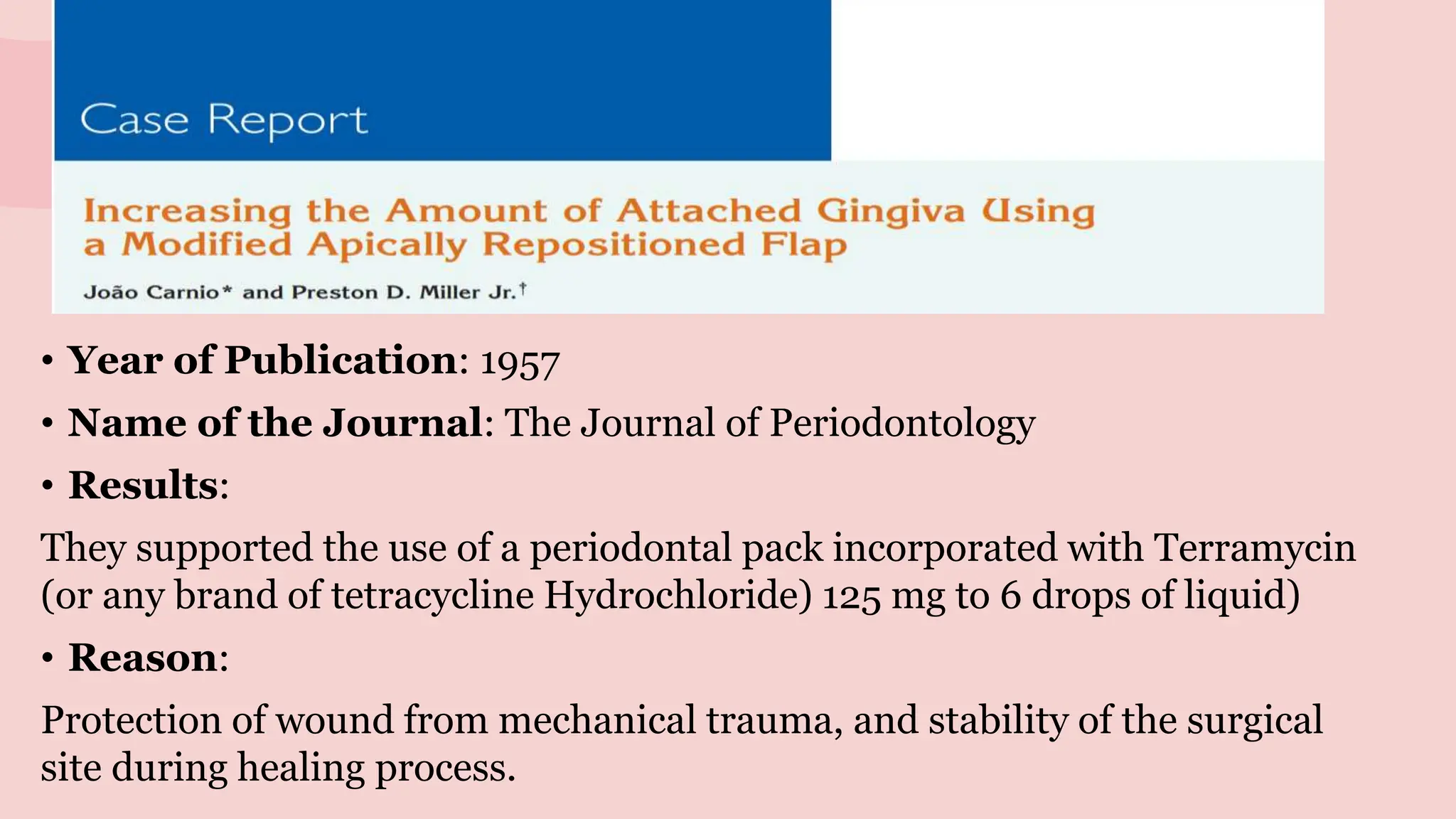 PERIODONTAL DRESSING perio pack - JC.pptx | Oral care | Personal Care