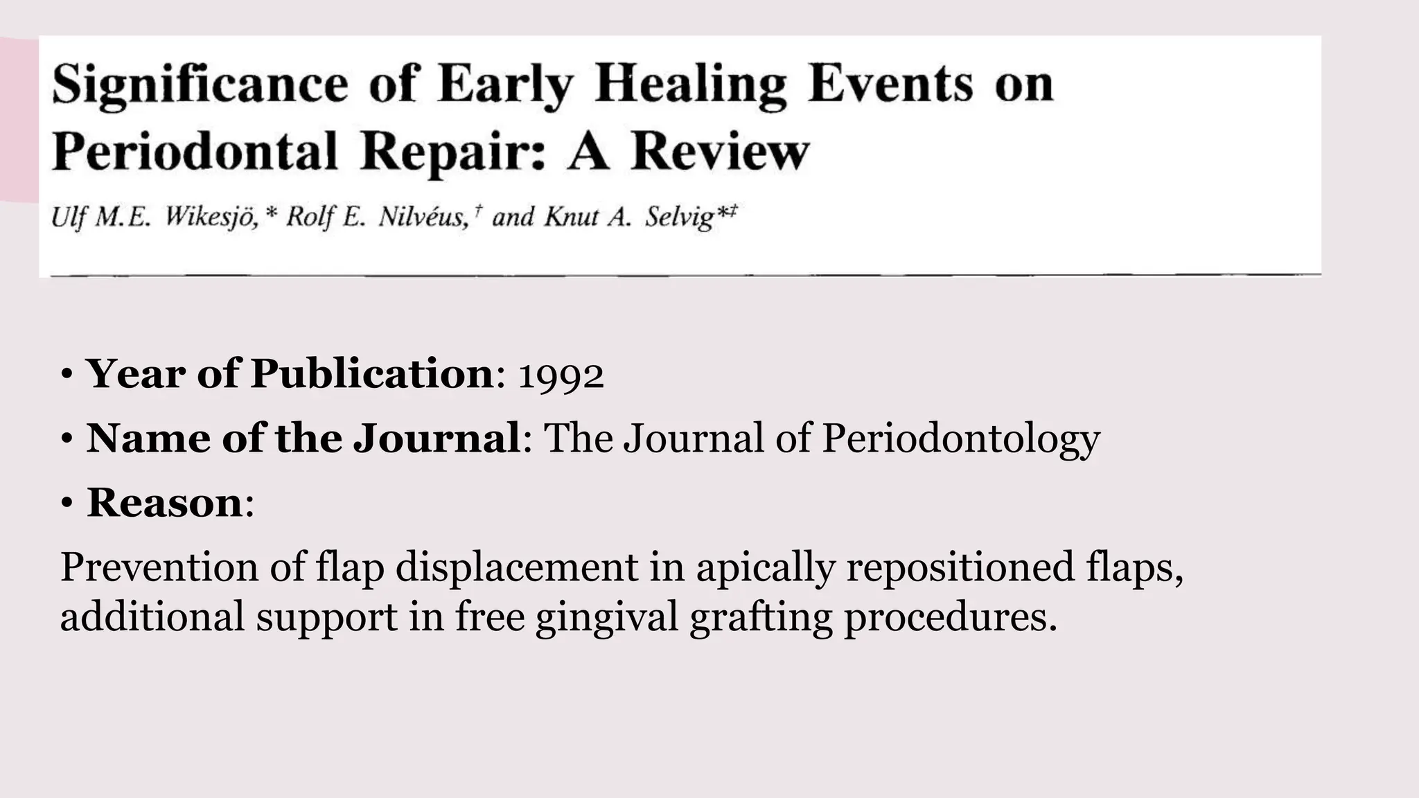 PERIODONTAL DRESSING perio pack - JC.pptx