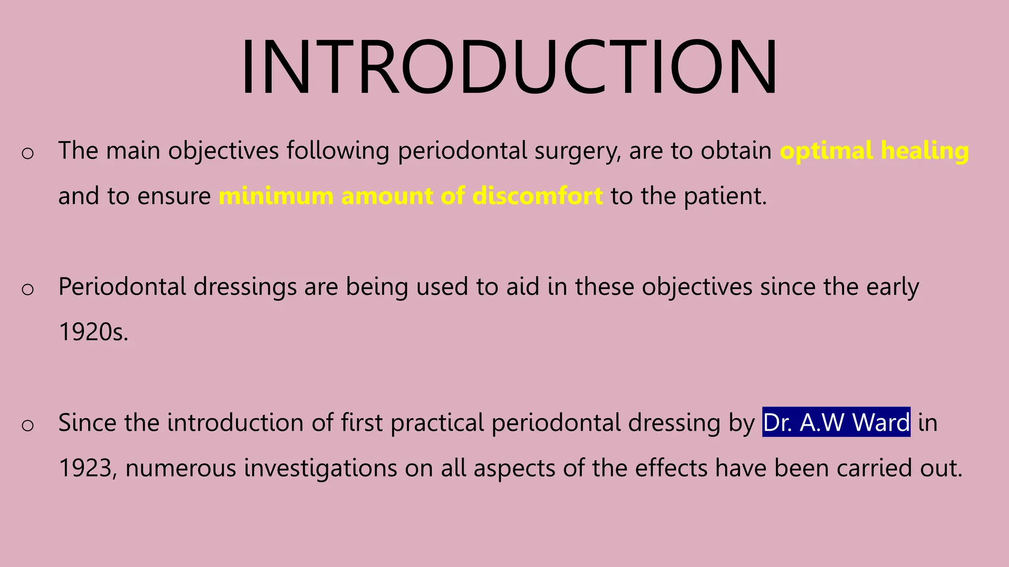 PERIODONTAL DRESSING perio pack - JC.pptx | Oral care | Personal Care
