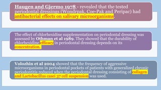 PERIODONTAL DRESSING perio pack - JC.pptx | Oral care | Personal Care