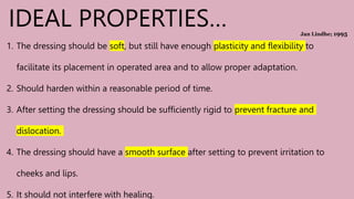 PERIODONTAL DRESSING perio pack - JC.pptx | Oral care | Personal Care