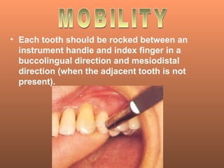 Periodontal examintation,diagnosis and prognosis | PPT