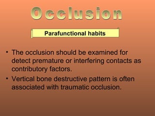 Periodontal examintation,diagnosis and prognosis | PPT