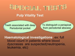 Periodontal examintation,diagnosis and prognosis | PPT