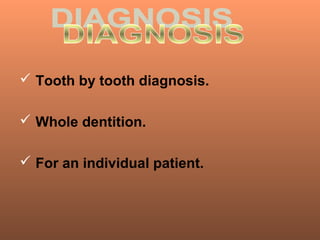 Periodontal examintation,diagnosis and prognosis | PPT
