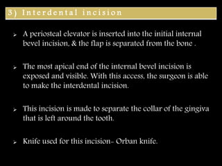 The Periodontal flap | PPTX