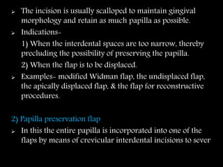 The Periodontal flap | PPTX