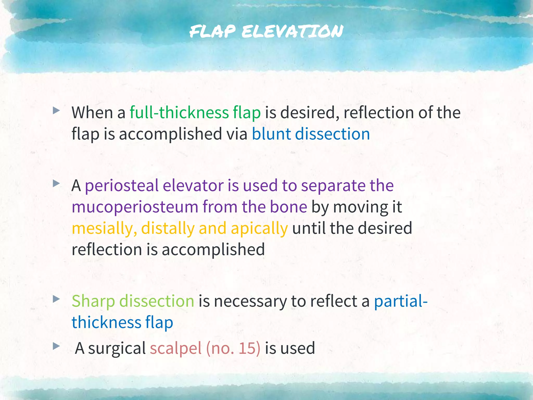 Periodontal flap surgery | PPTX