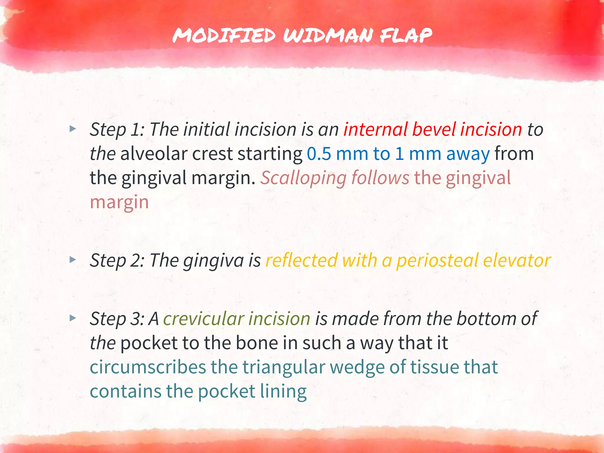Periodontal flap surgery | PPTX