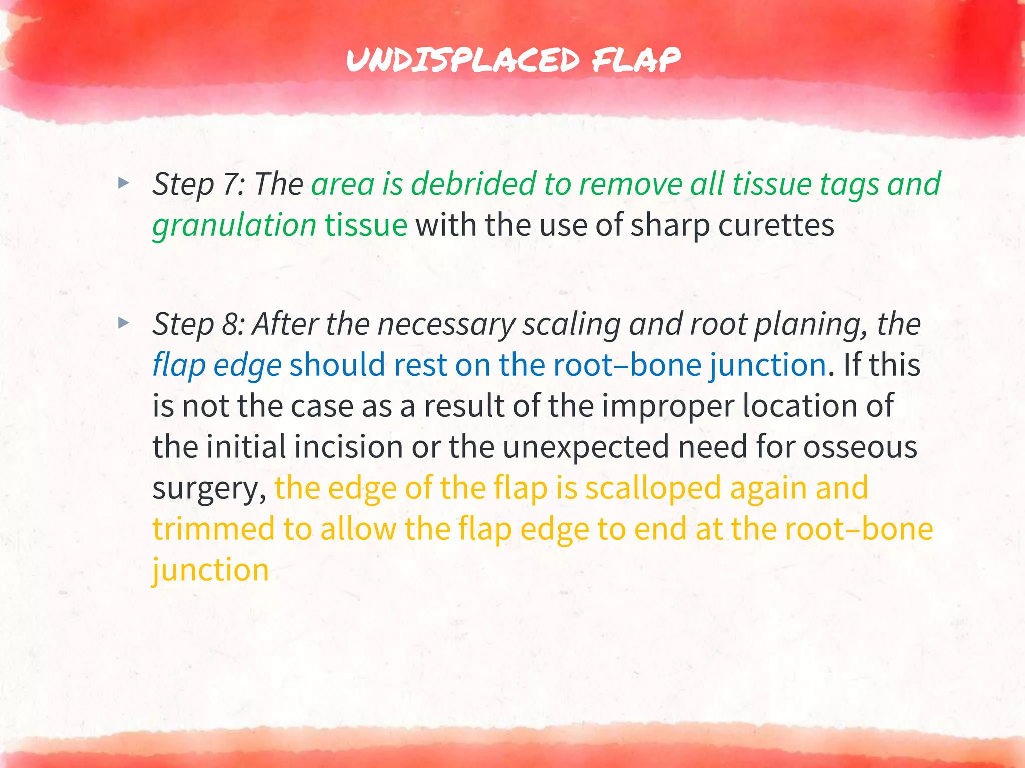 Periodontal flap surgery | PPTX