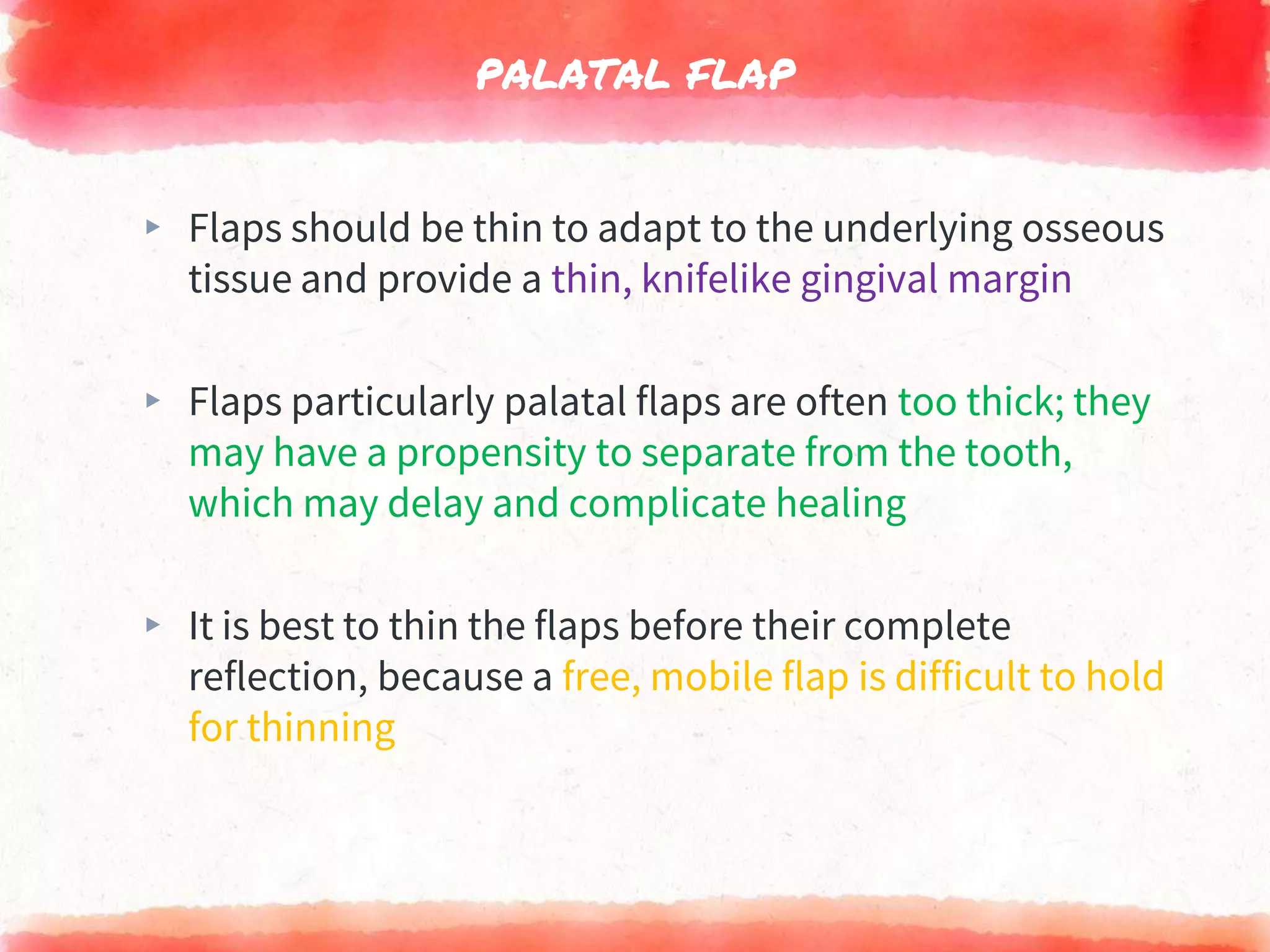 Periodontal flap surgery | PPTX