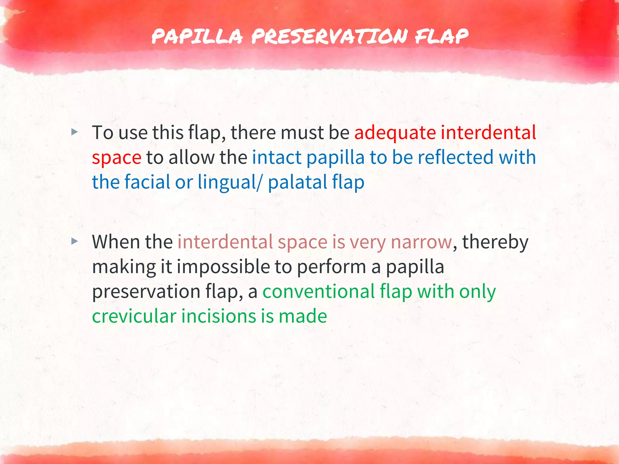 Periodontal flap surgery | PPTX