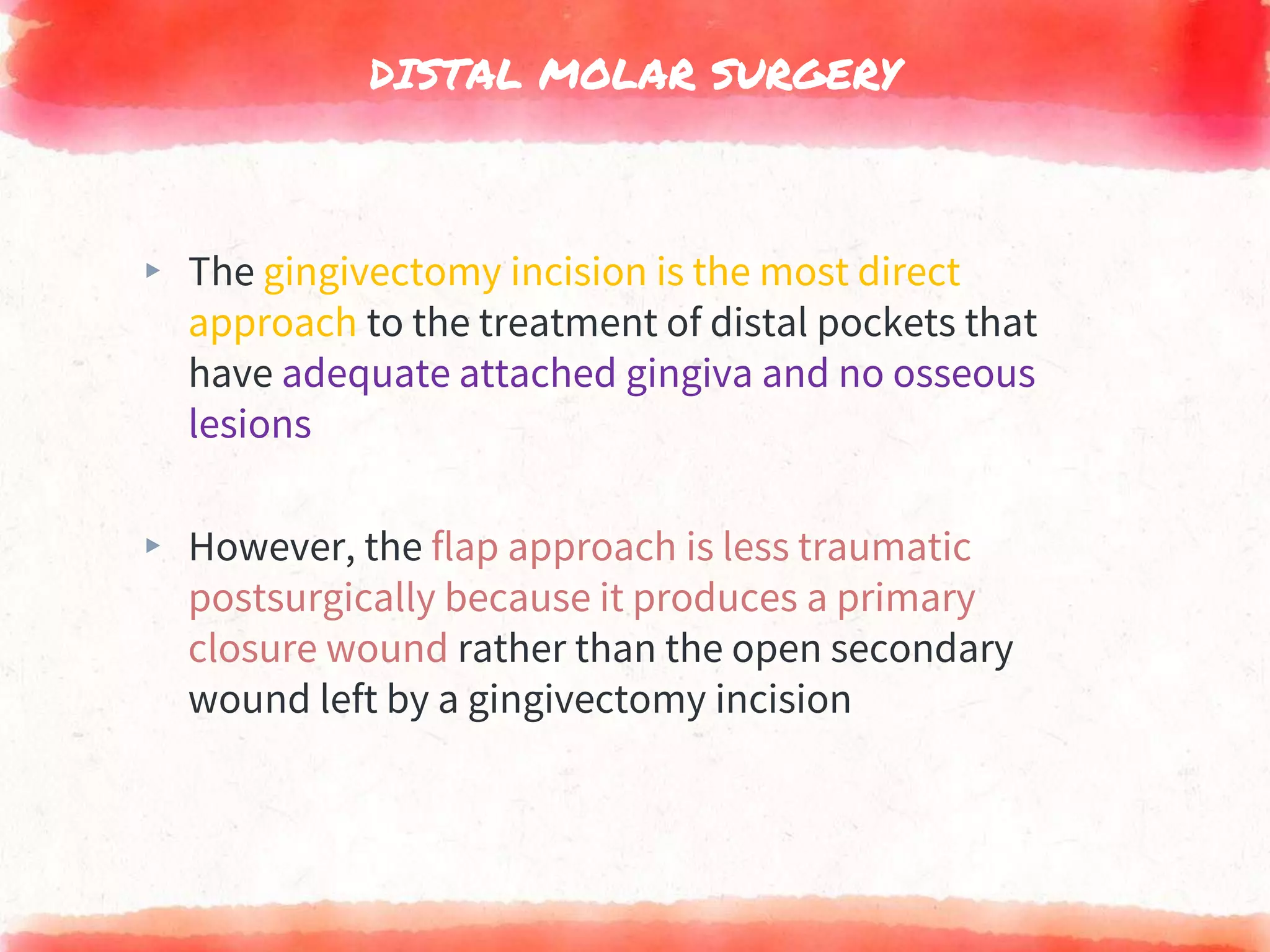 Periodontal flap surgery | PPTX