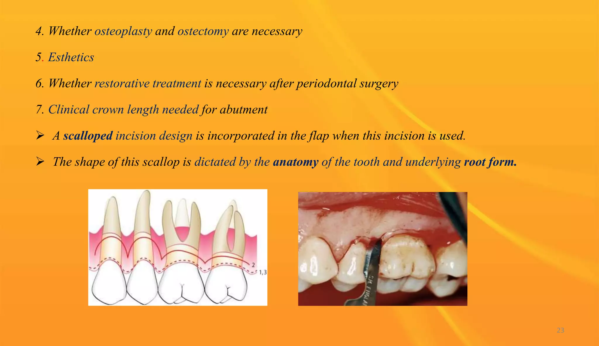 Periodontal flap surgery | PPTX