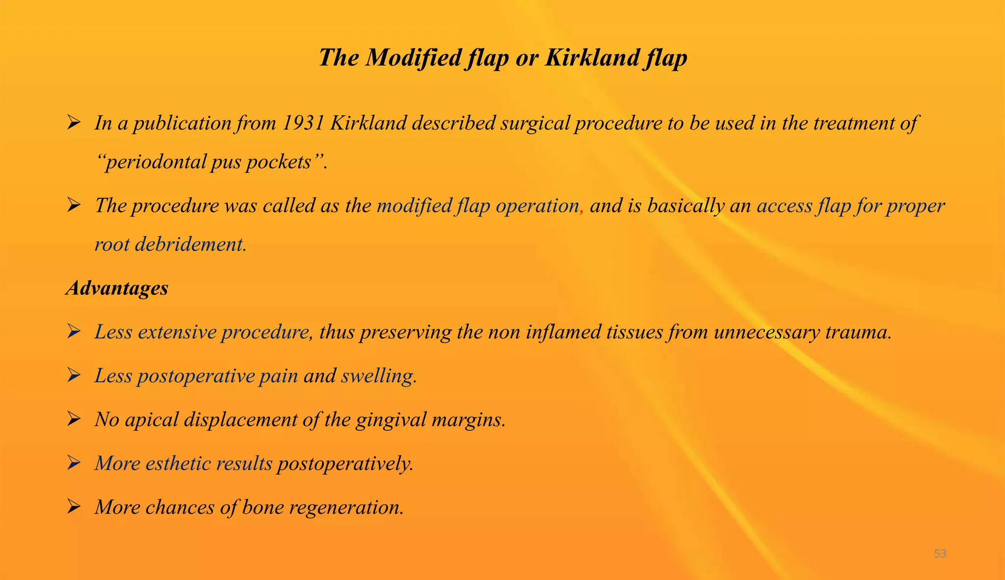 Periodontal flap surgery | PPTX