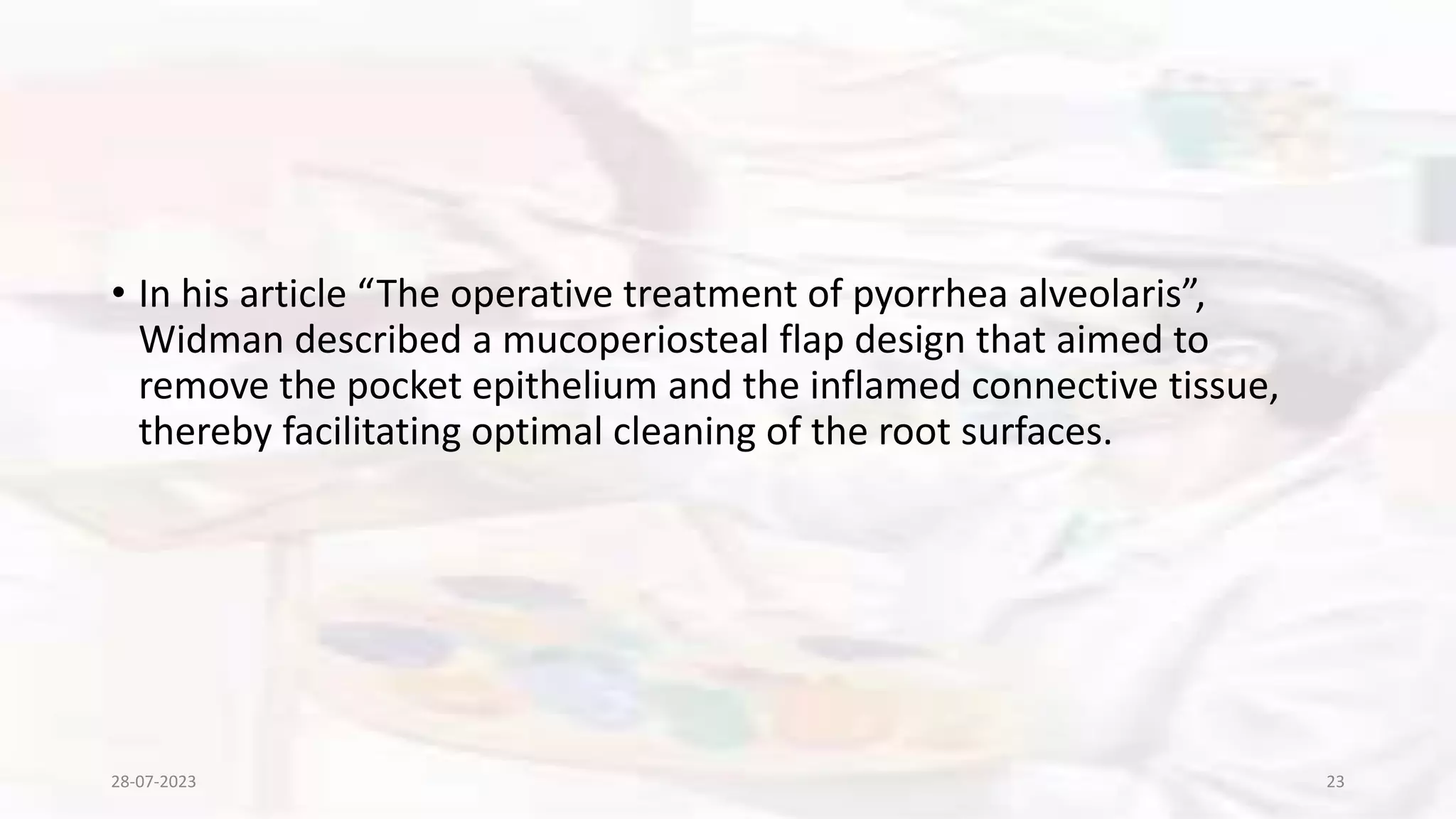 periodontal flap surgery | PPTX