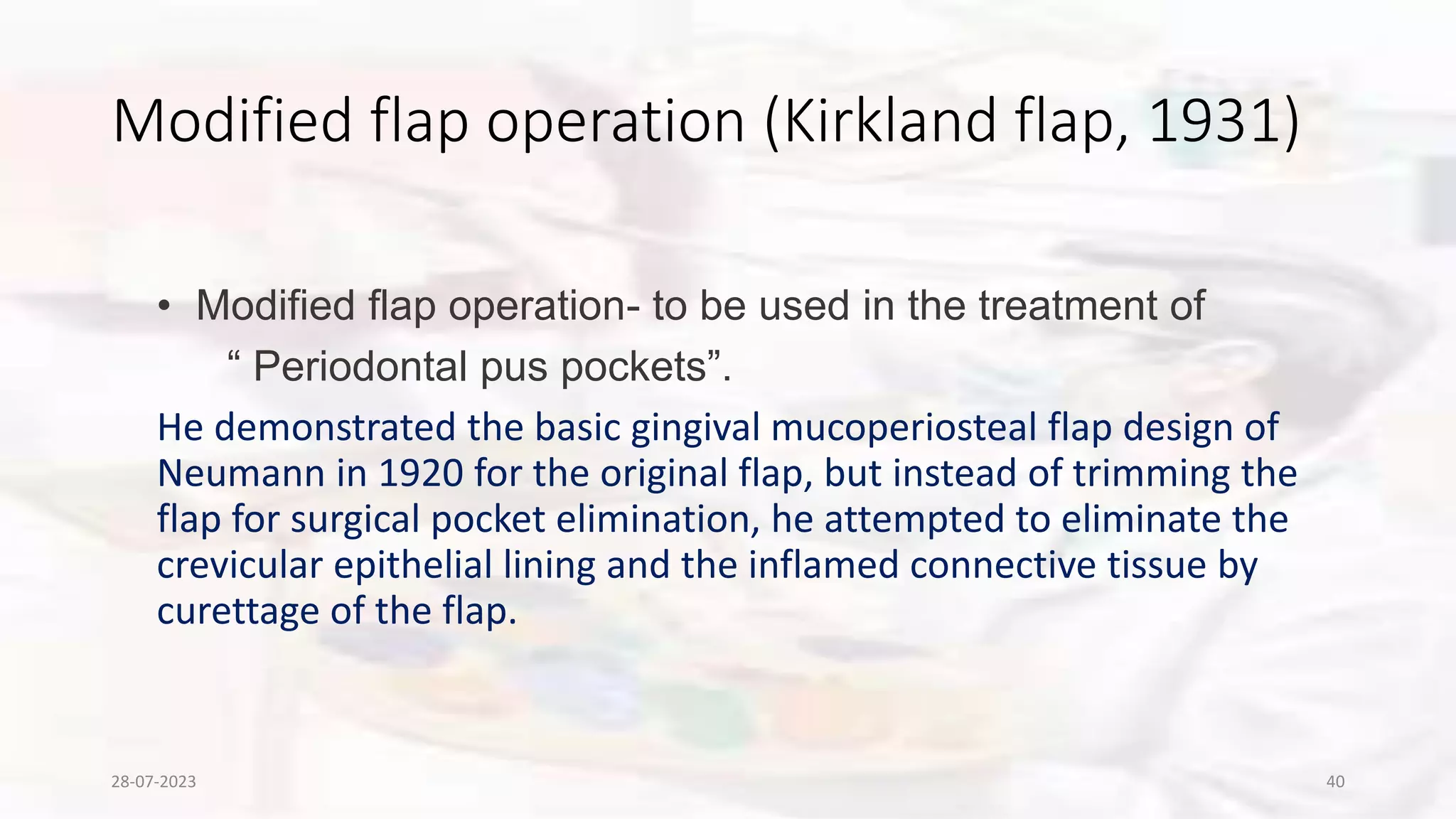 periodontal flap surgery | PPTX