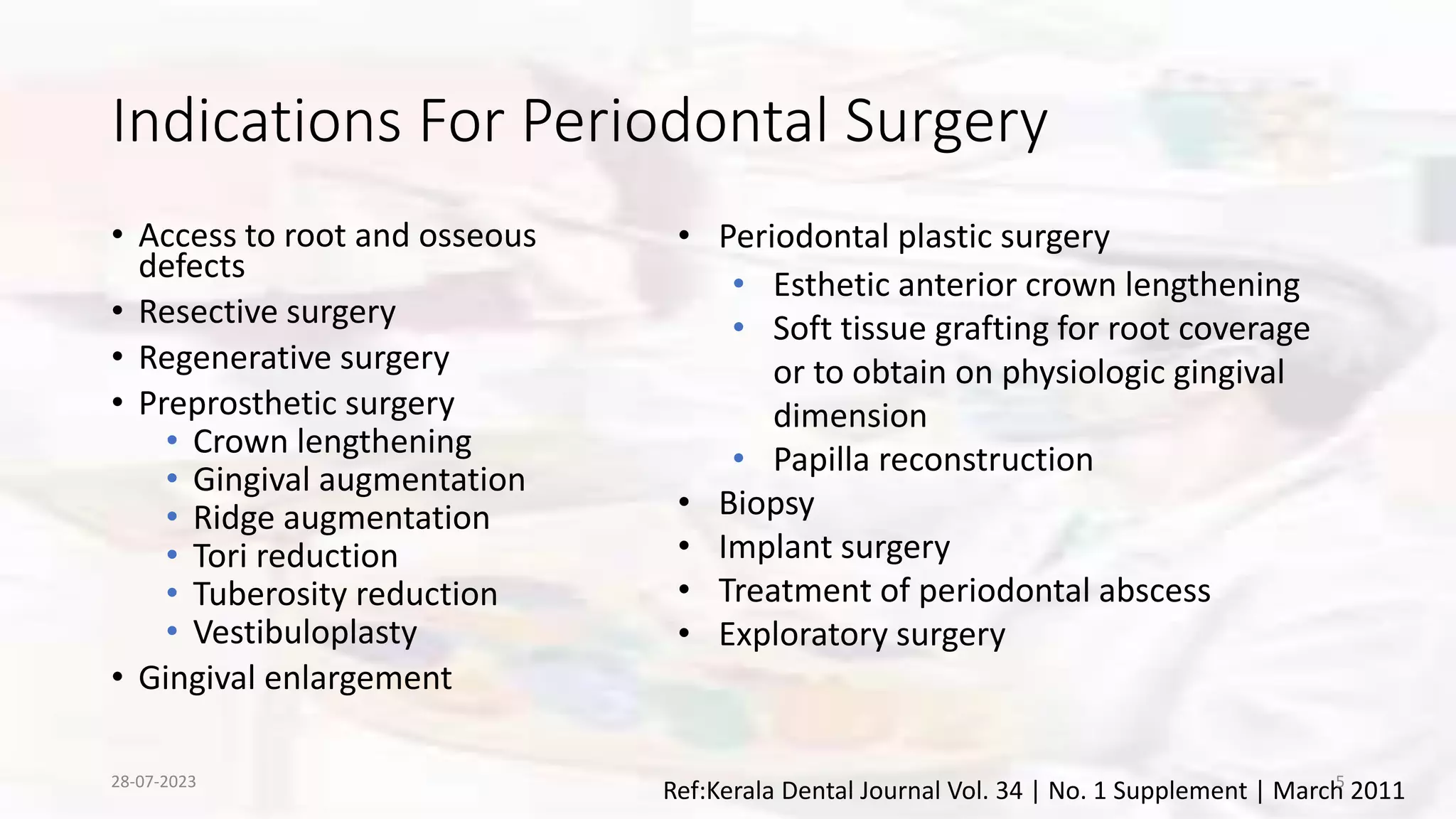 periodontal flap surgery | PPTX