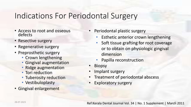 periodontal flap surgery | PPTX