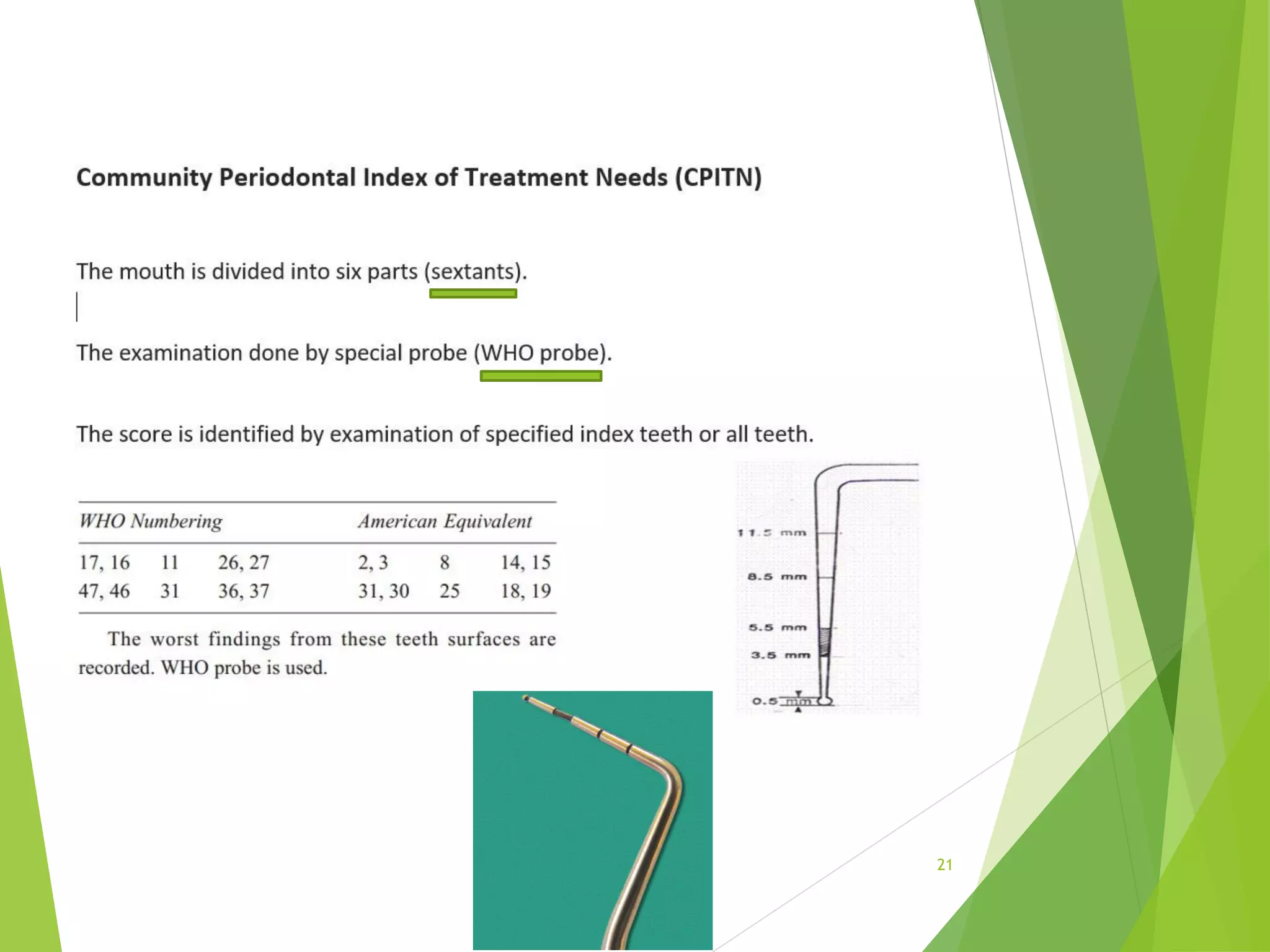Periodontal indices | PDF