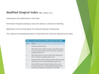 Periodontal indices | PDF